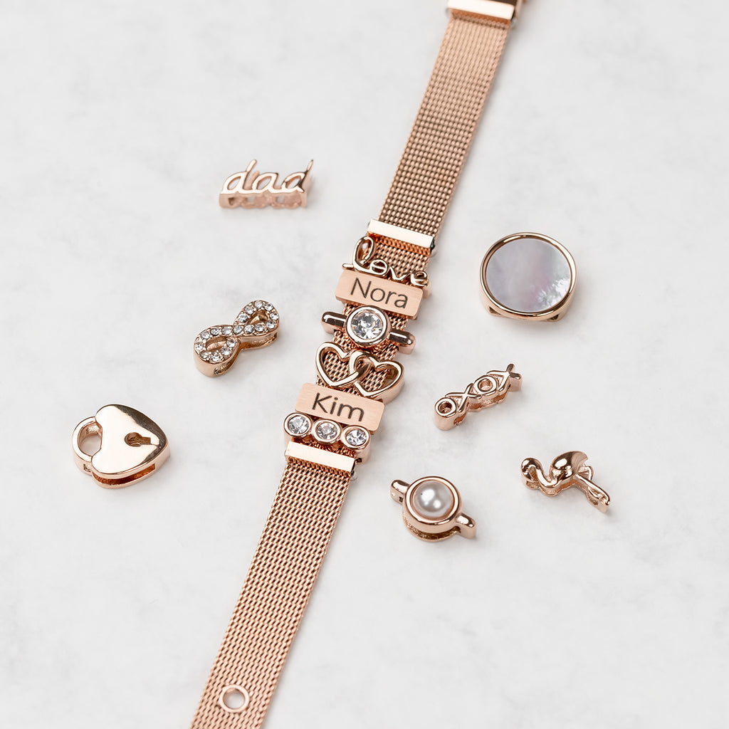 Mesh bracelet rosé gold – DUCETT